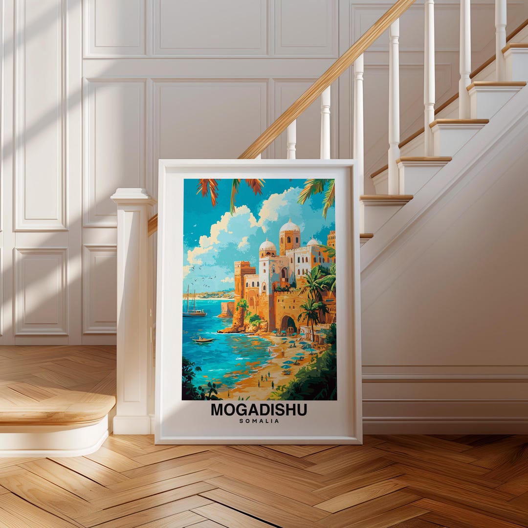 Mogadishu Travel Print, Mogadishu Somalia Travel Gift, Printable City ...