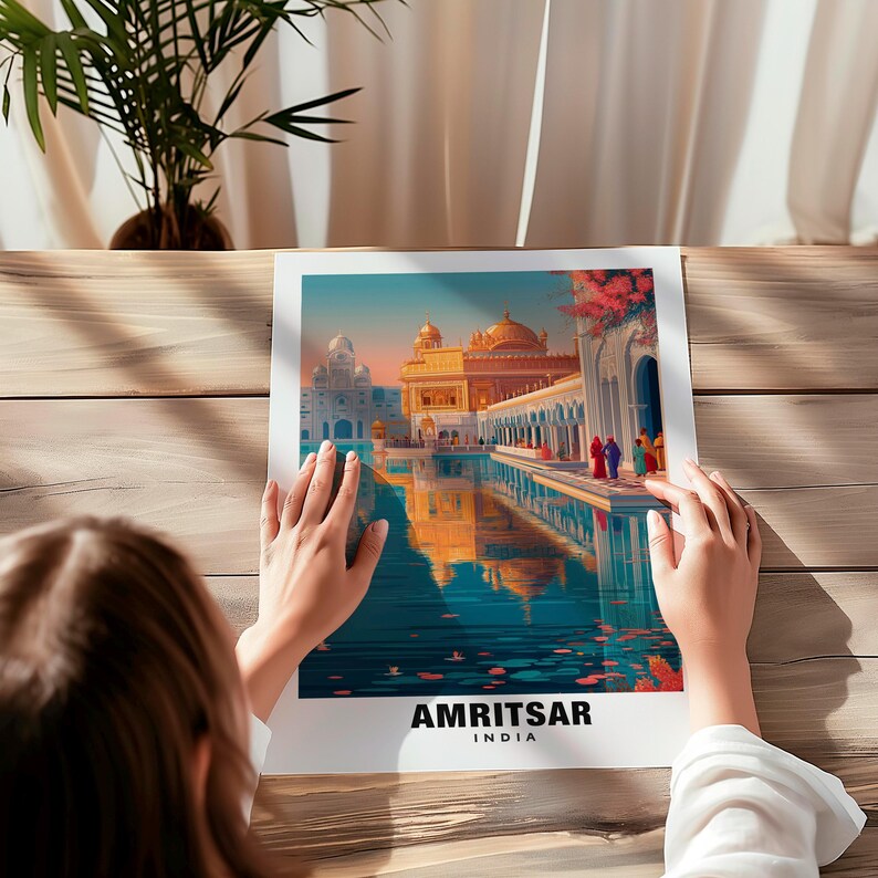 Golden Temple Poster, India - India Print, Golden Temple Travel Gift ...