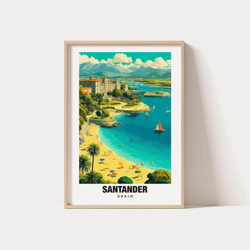 Santander Spain Poster - Etsy