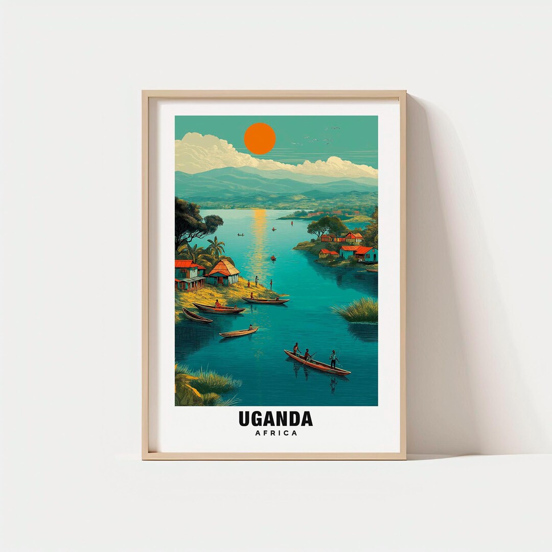 Kampala Art Print: Vibrant Uganda Travel Scene - Digital Download - Etsy