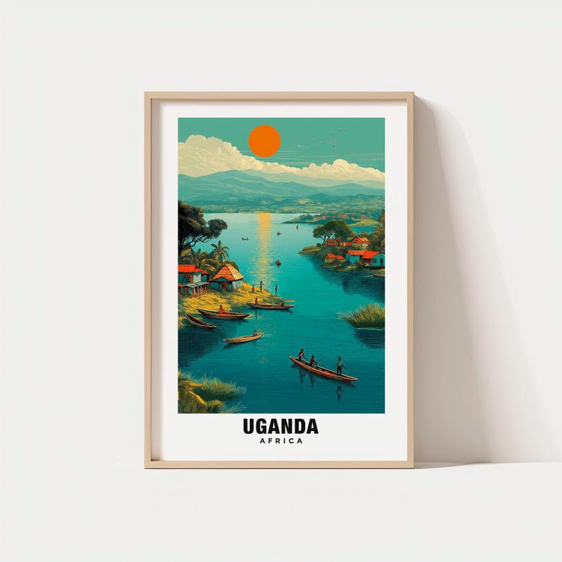 Kampala Art Print: Vibrant Uganda Travel Scene - Digital Download - Etsy