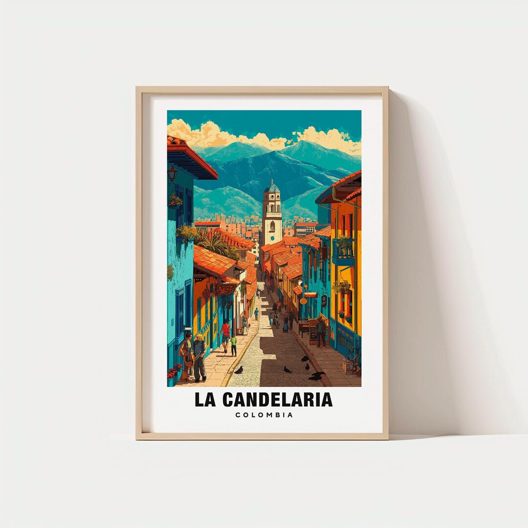 La Candelaria Wall Art: Bogotá Cityscape (historic District Print) - Etsy