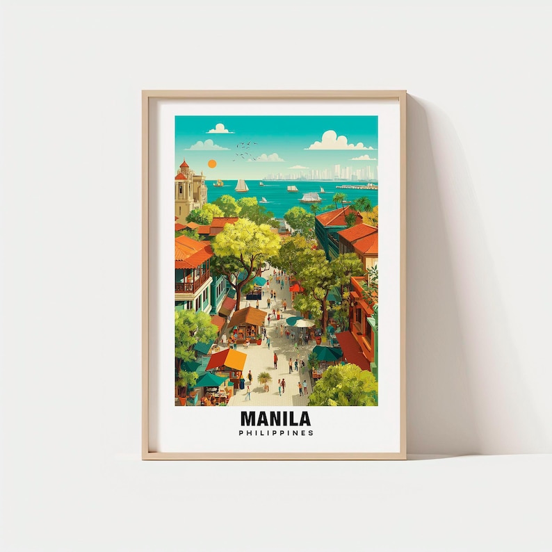 Philippines Cebu Poster - Coastal Views and City Vibes - Etsy