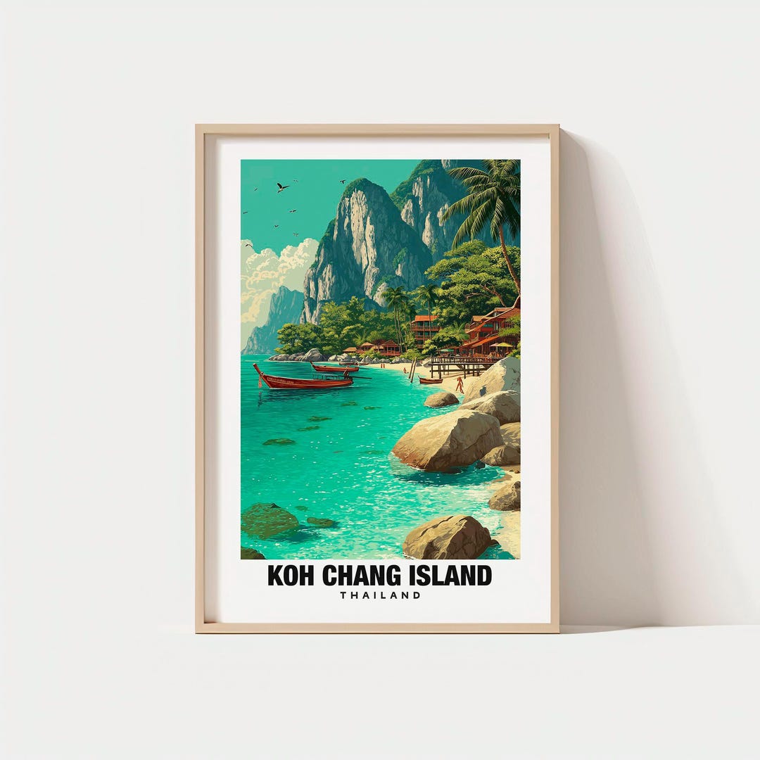 Koh Chang Print - Thailand Poster, Koh Chang Views, Koh Chang Art ...