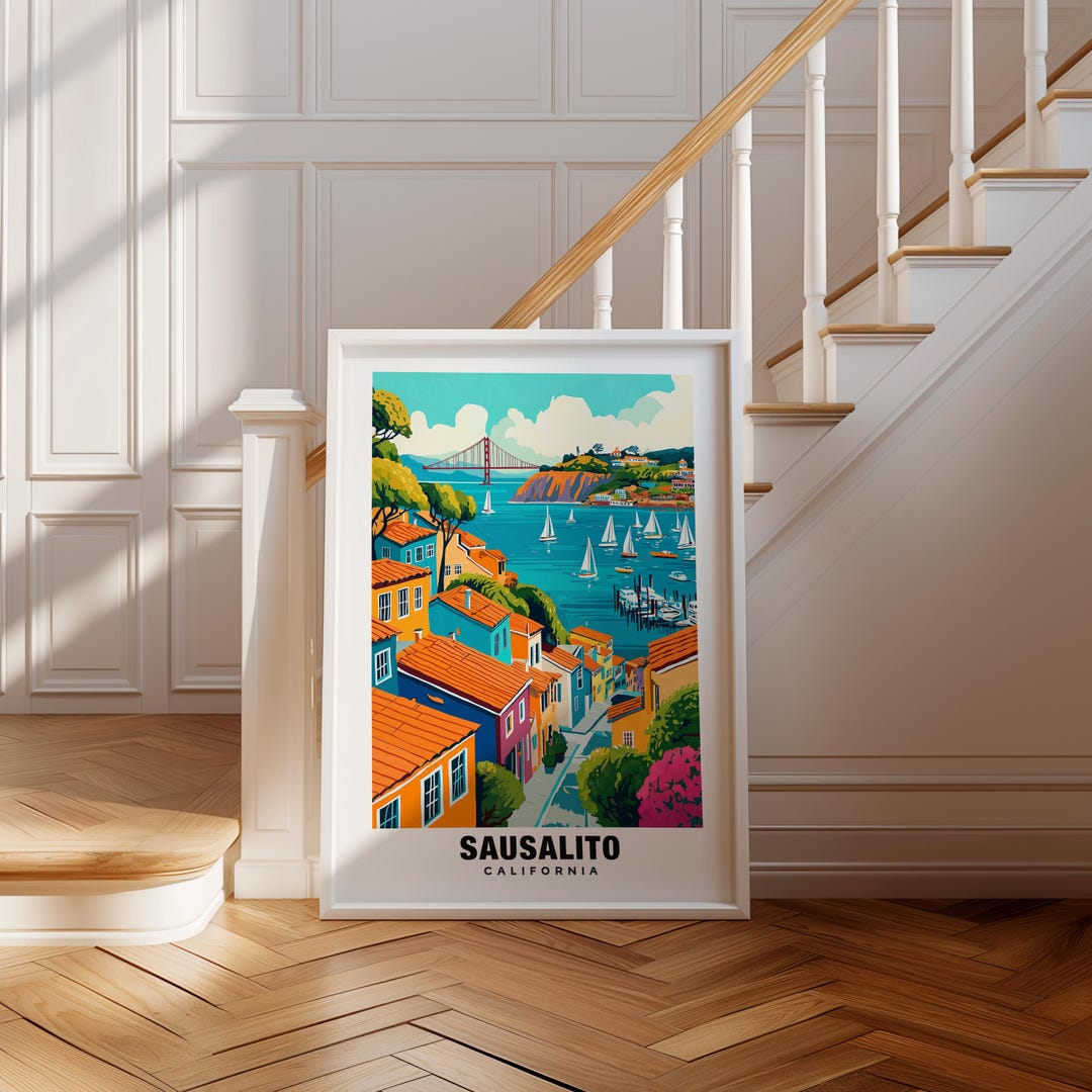 Sausalito Print - California Poster, Sausalito Views, Sausalito ...