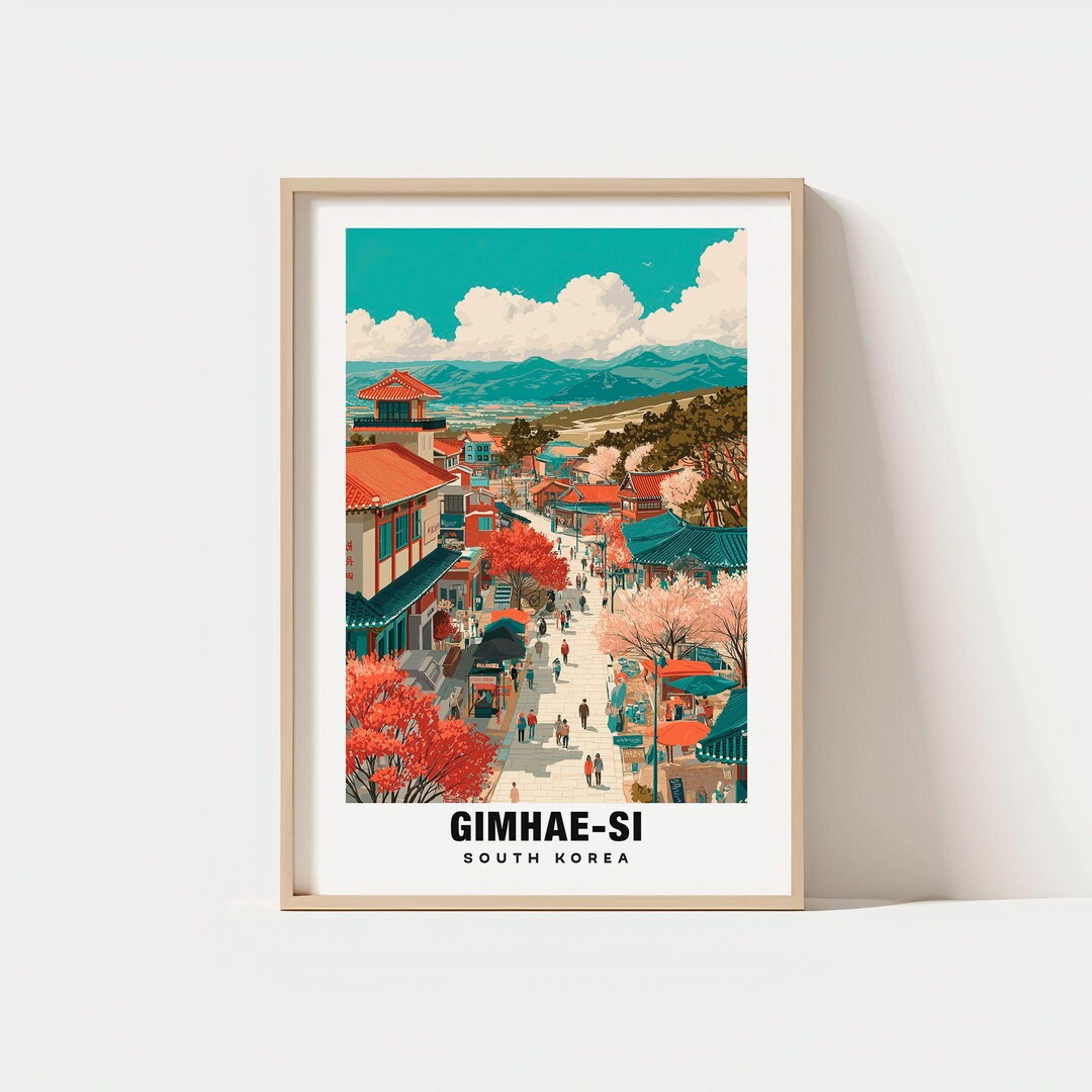 Gimhae-si Print – South Korea Poster, City Views, Cultural Charm ...
