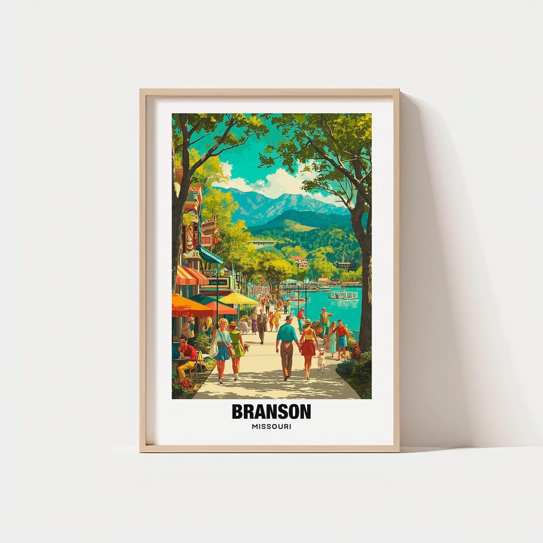 Branson Poster: Scenic Missouri Town (digital Art Print) - Etsy