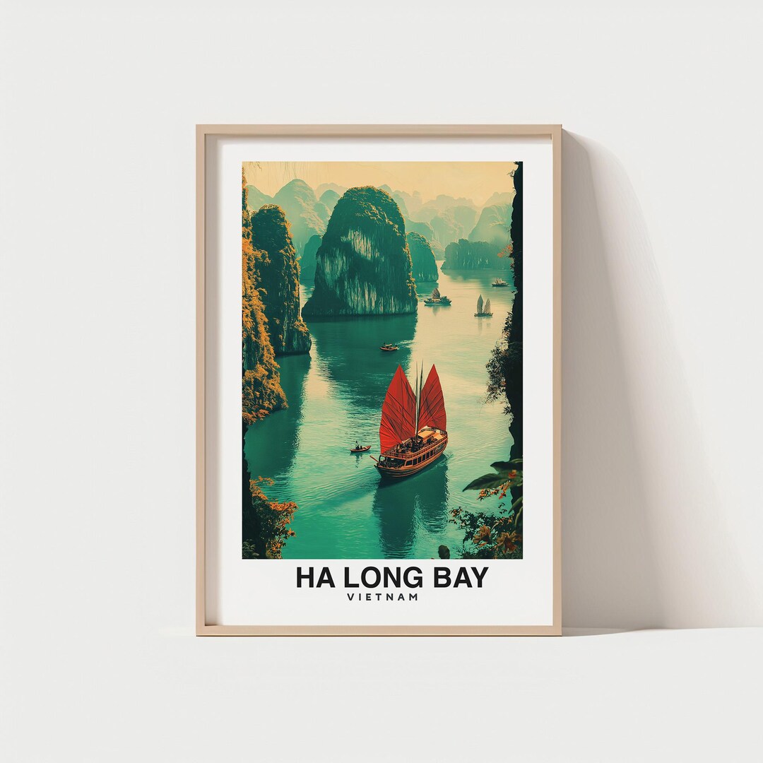 Ha Long Bay Travel Print, Ha Long Bay - Vietnam Travel Gift, Printable ...