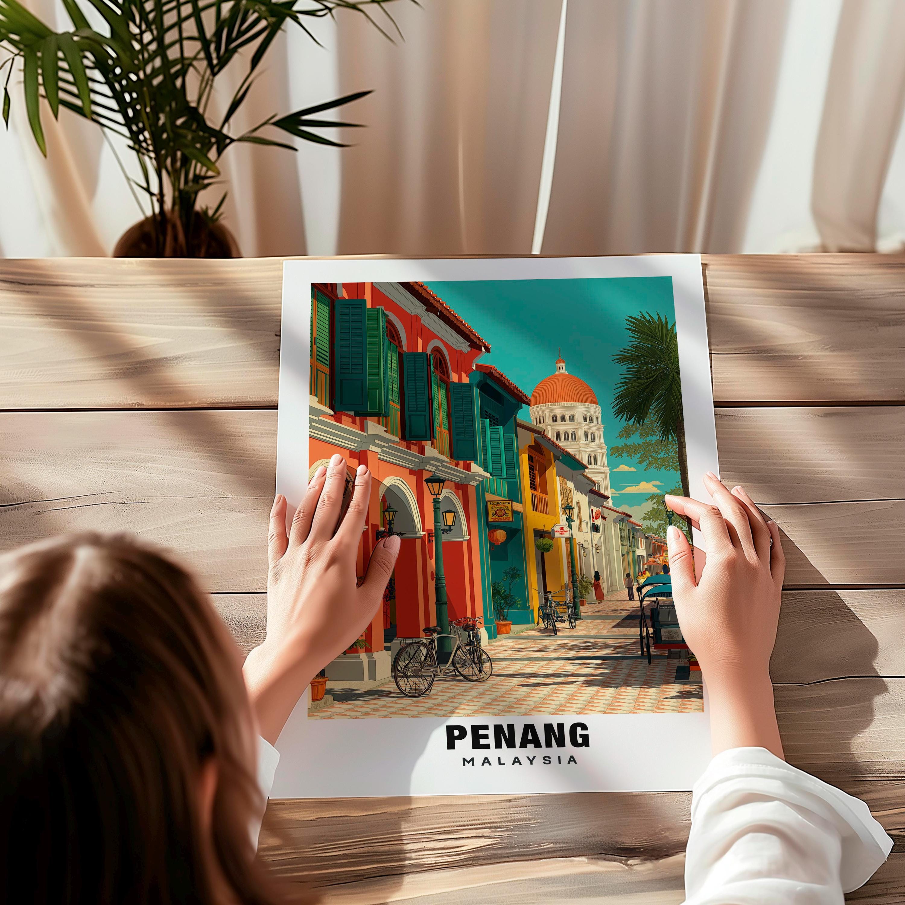 Penang Print - Malaysia Poster, Penang Views, Penang Beaches, Penang ...
