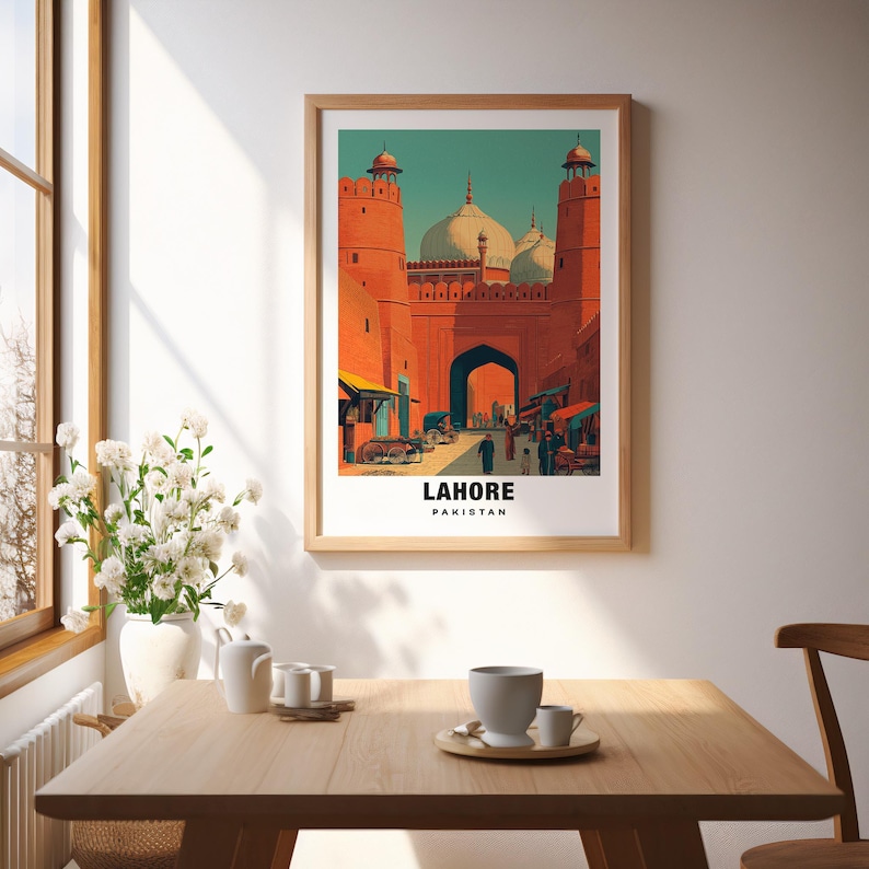Lahore Poster: Pakistan Travel Art (digital Download, Multiple Sizes ...