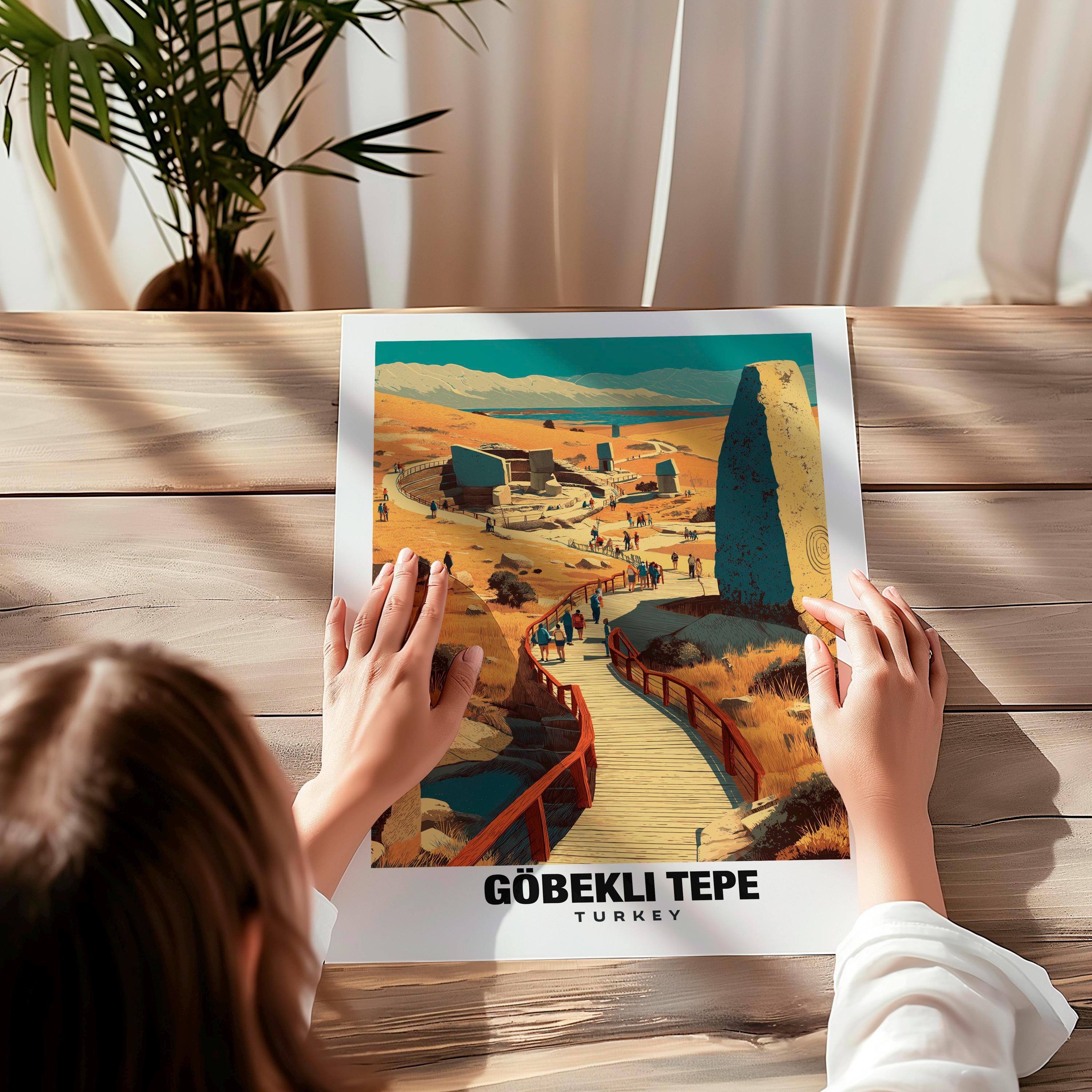 Göbekli Tepe Print - Turkey Poster, Travel Wall Art, Historical Print ...