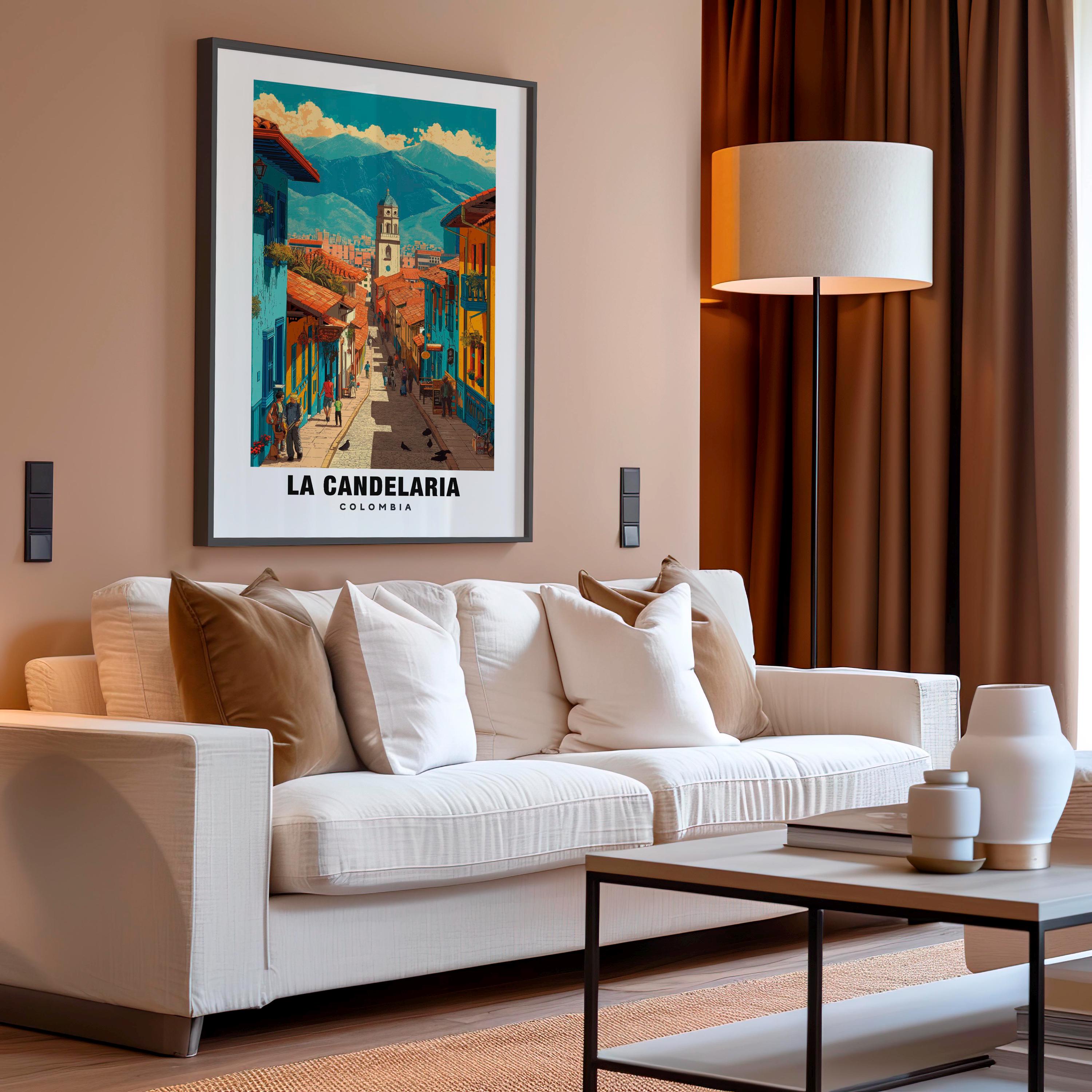 La Candelaria Wall Art: Bogotá Cityscape (historic District Print) - Etsy