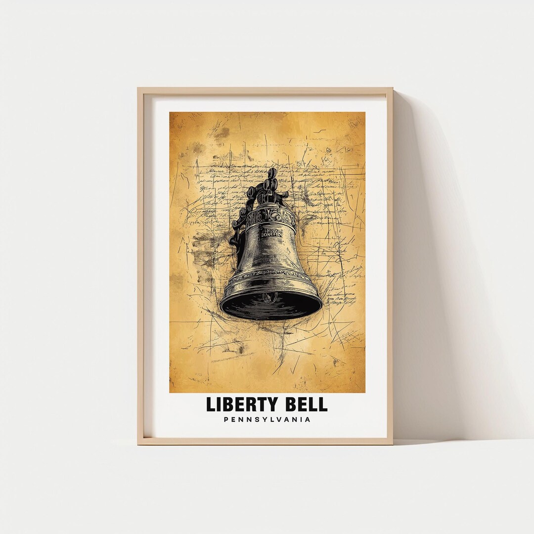 Liberty Bell Print - Pennsylvania Poster, Liberty Bell Views, Liberty ...