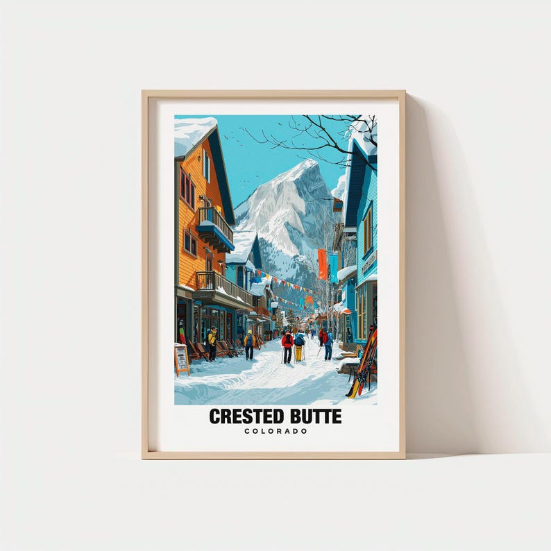Crested Butte Travel Print, Crested Butte - Colorado Travel Gift ...