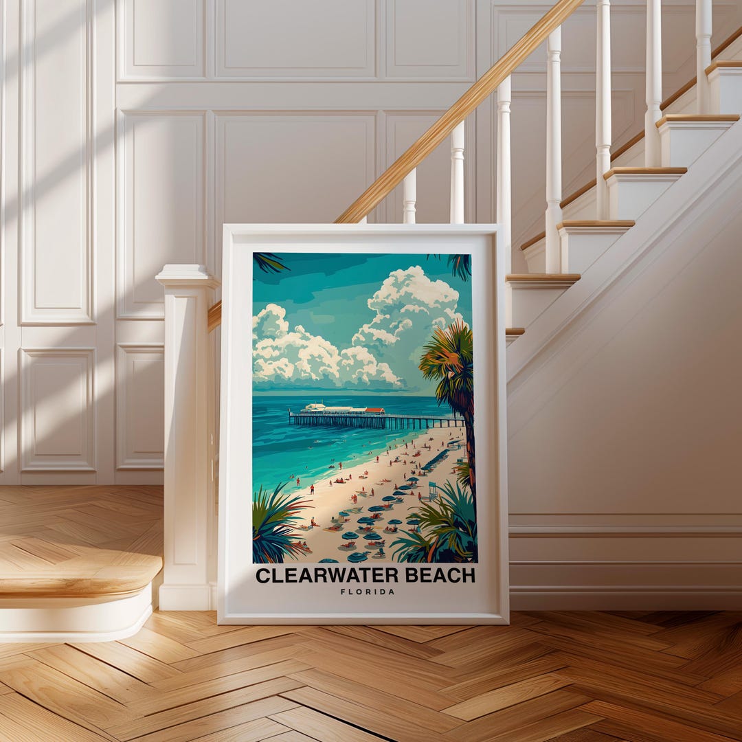 Clearwater Beach Wall Art, Florida Florida Print, Clearwater Beach ...