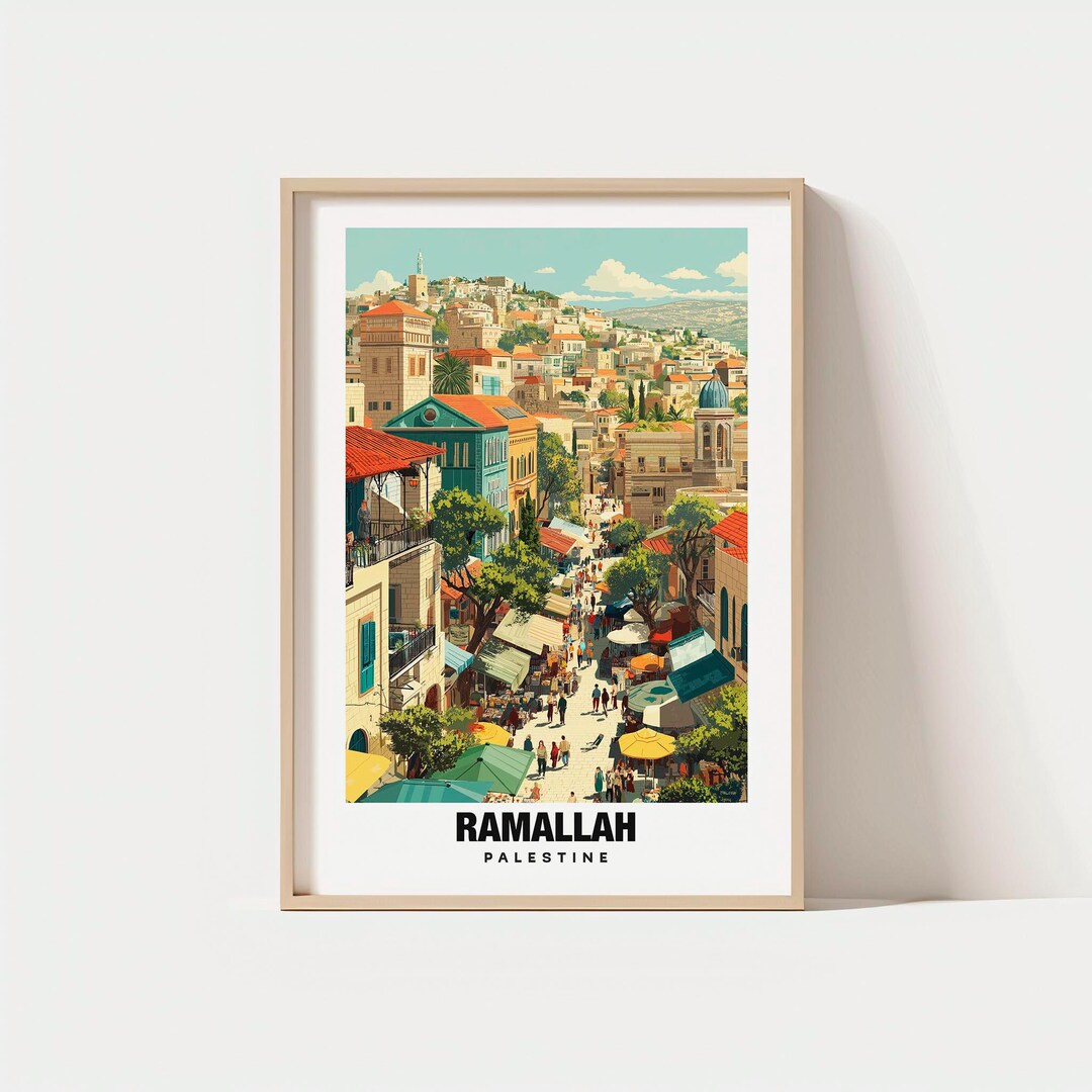 Ramallah Print - Palestine Poster, Ramallah Views, Cultural Charm ...
