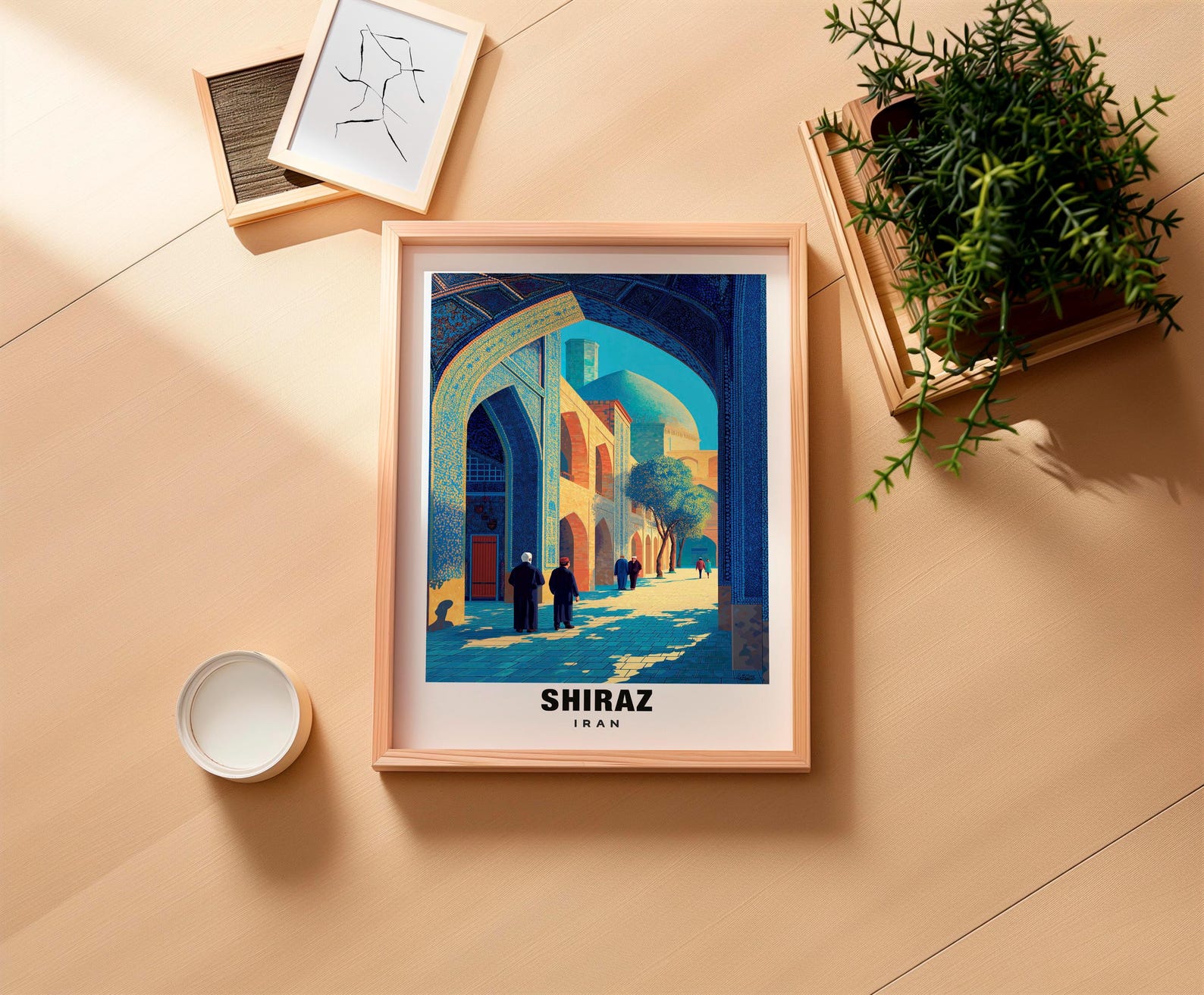 Shiraz Travel Poster: Persian Architecture and Gardens (multiple Sizes ...