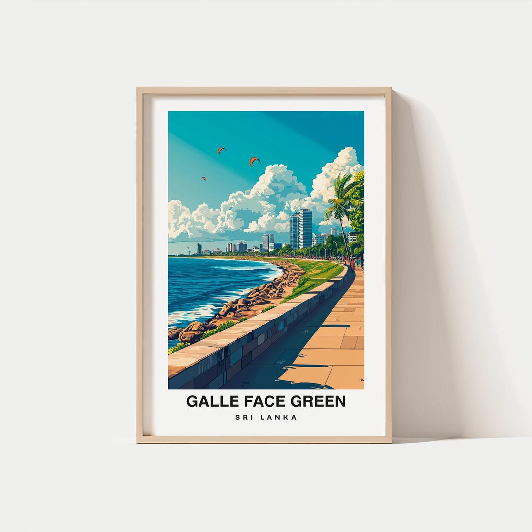 Galle Face Green Print - Sri Lanka Poster, Galle Face Views, Galle Face ...