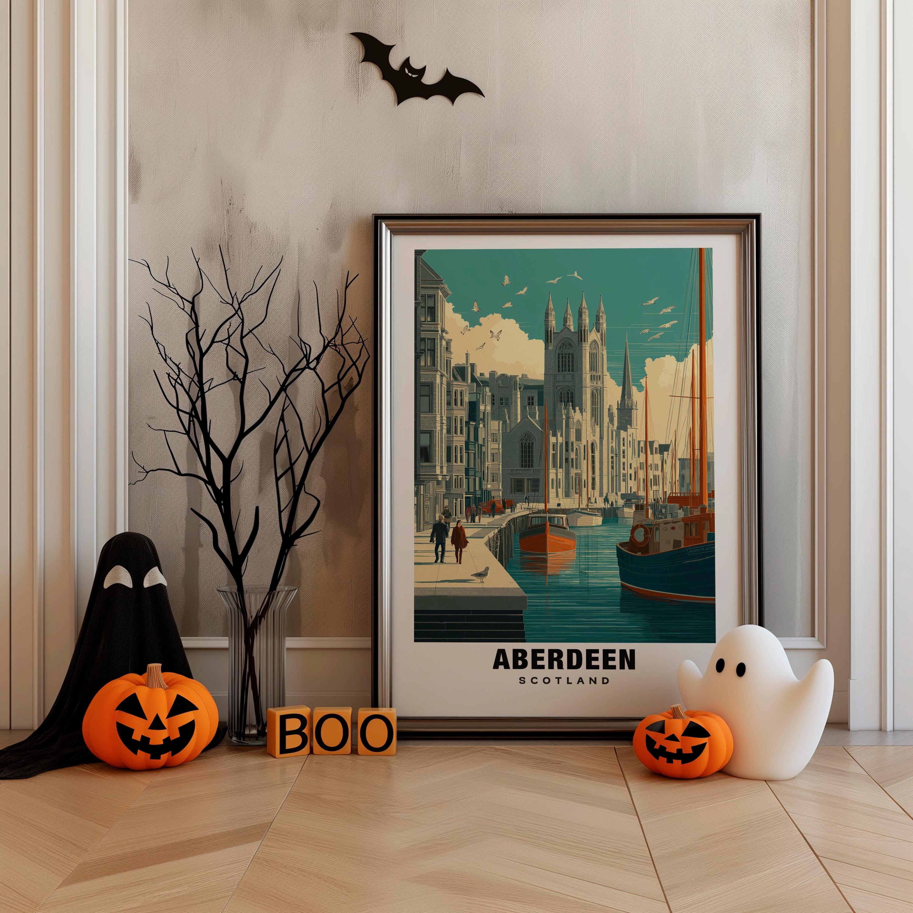 Aberdeen Poster, Scotland - Scotland Print, Aberdeen Travel Gift ...