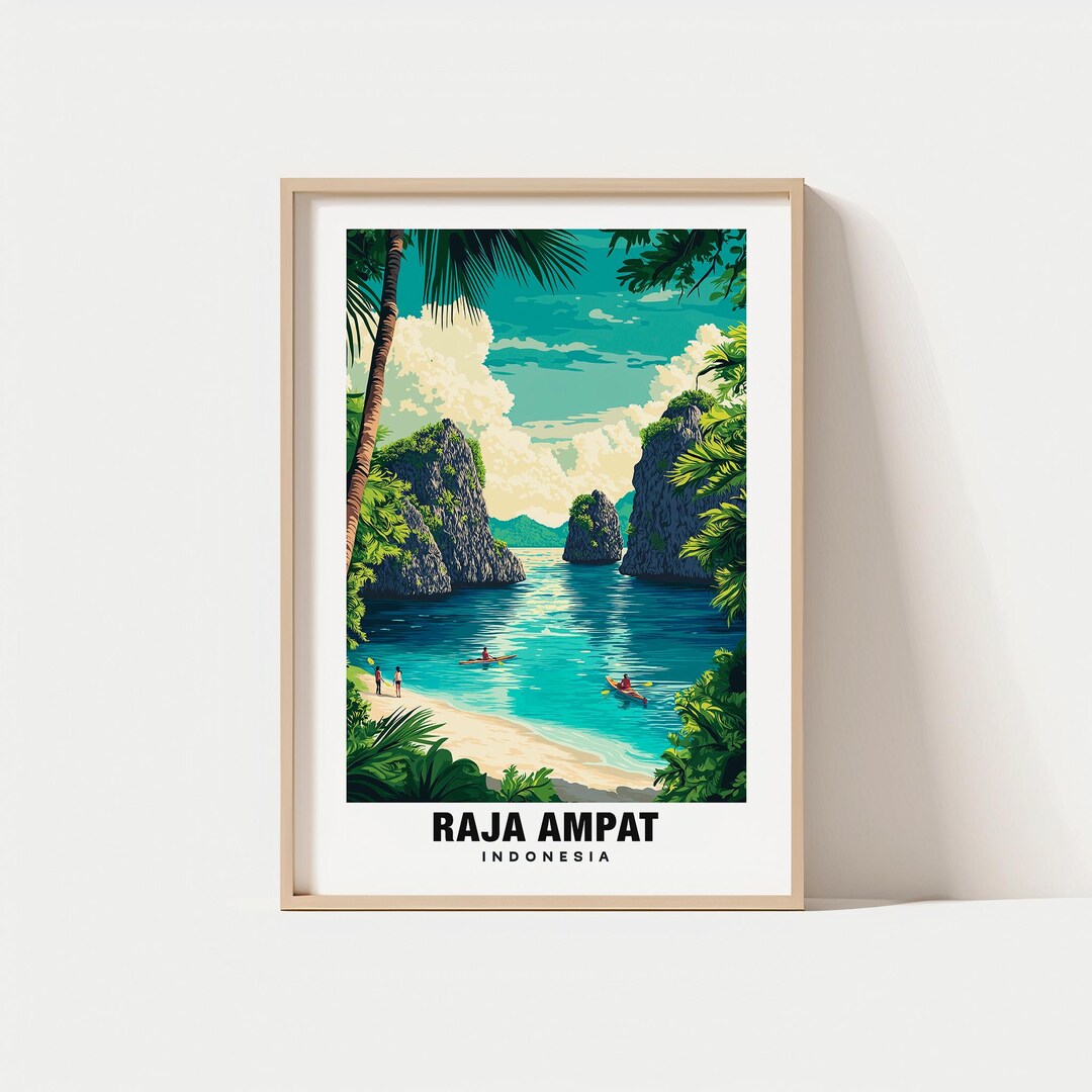 Raja Ampat Print - Indonesia Poster, Raja Ampat Views, Raja Ampat ...