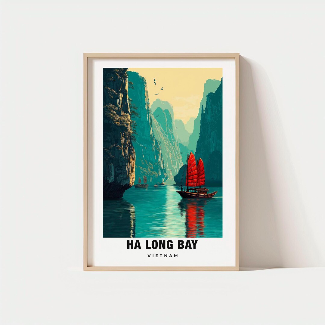 Ha Long Bay Travel Print, Ha Long Bay - Vietnam Travel Gift, Printable ...