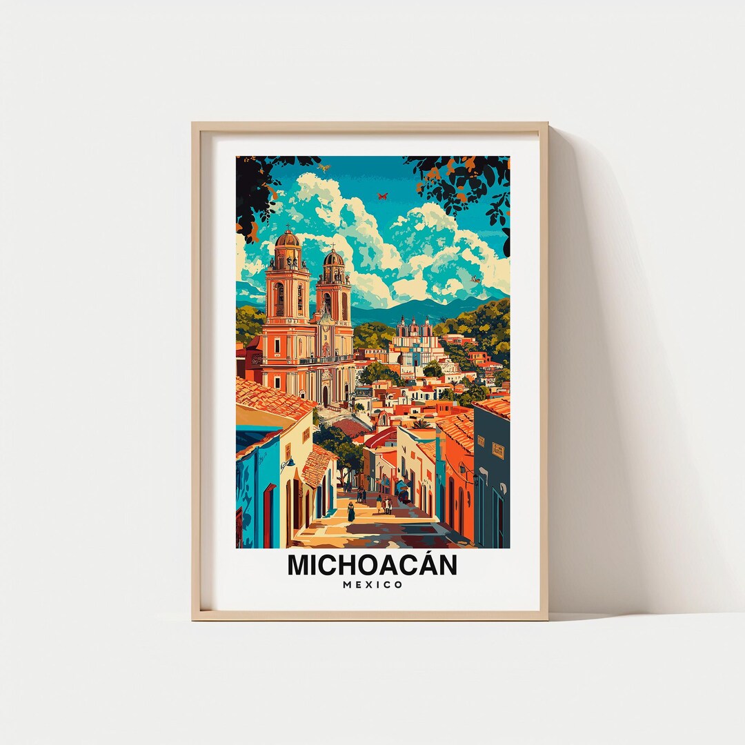 Michoacan Wall Art, Mexico - Mexico Print, Michoacan Travel Gift ...