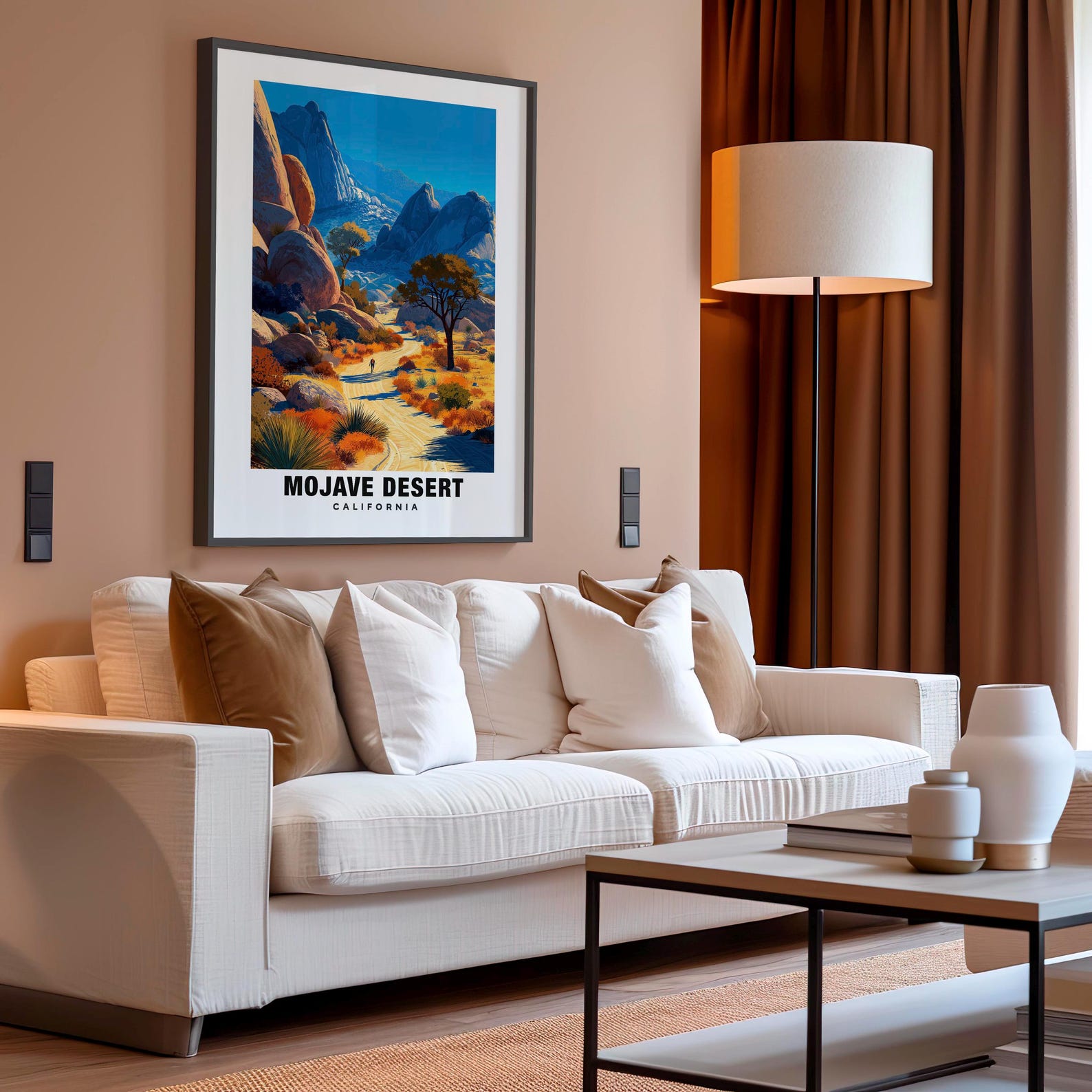 Mojave Desert Print - California Poster, Mojave Views, Mojave Art ...