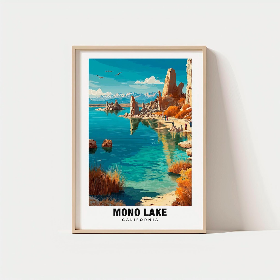 Mono Lake Print - California Poster, Mono Lake Views, Mono Lake Art ...