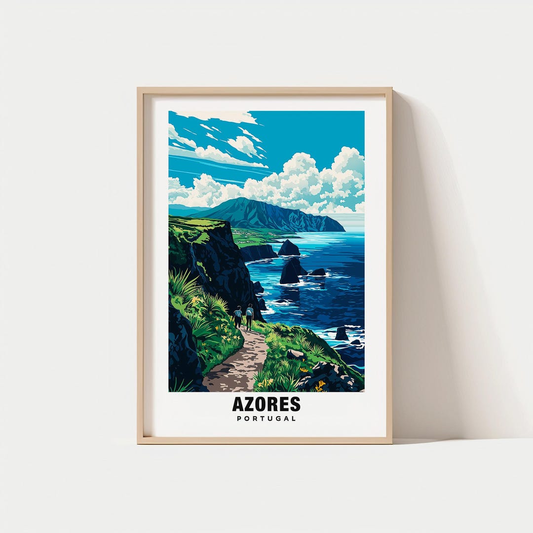 Azores Print - Portugal Poster, Azores Views, Azores Islands, Azores ...