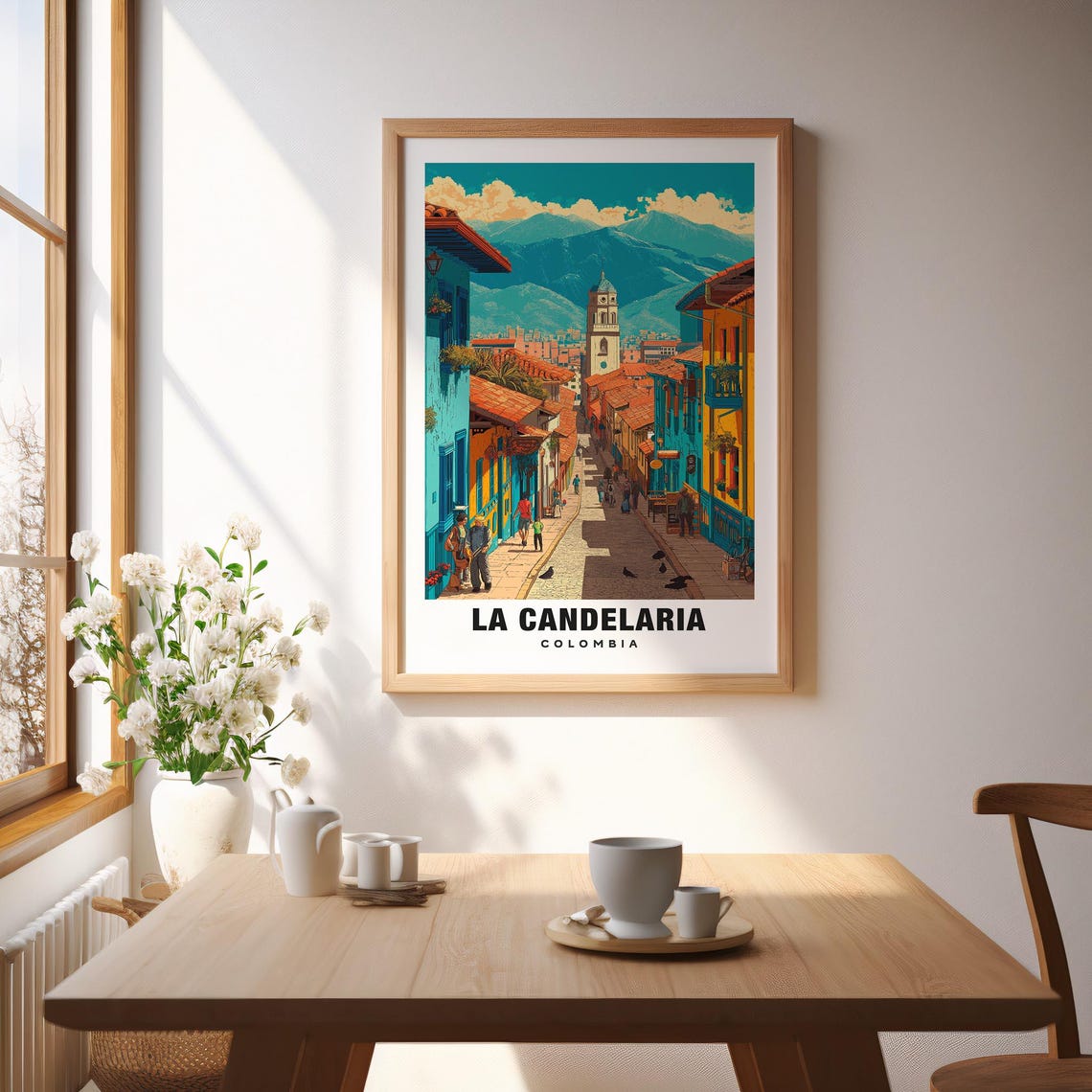 La Candelaria Wall Art: Bogotá Cityscape (historic District Print) - Etsy