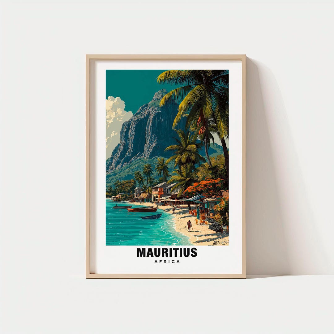 Mauritius Print - Mauritius Poster, Mauritius Views, Mauritius Beaches ...