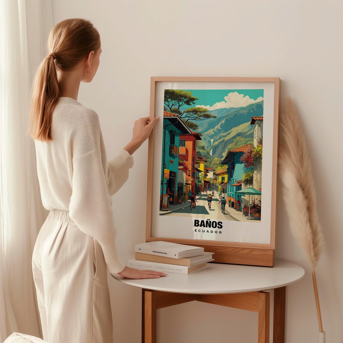 Baños Print - Ecuador Poster, Baños Views, Baños Art, Mountain Charm ...