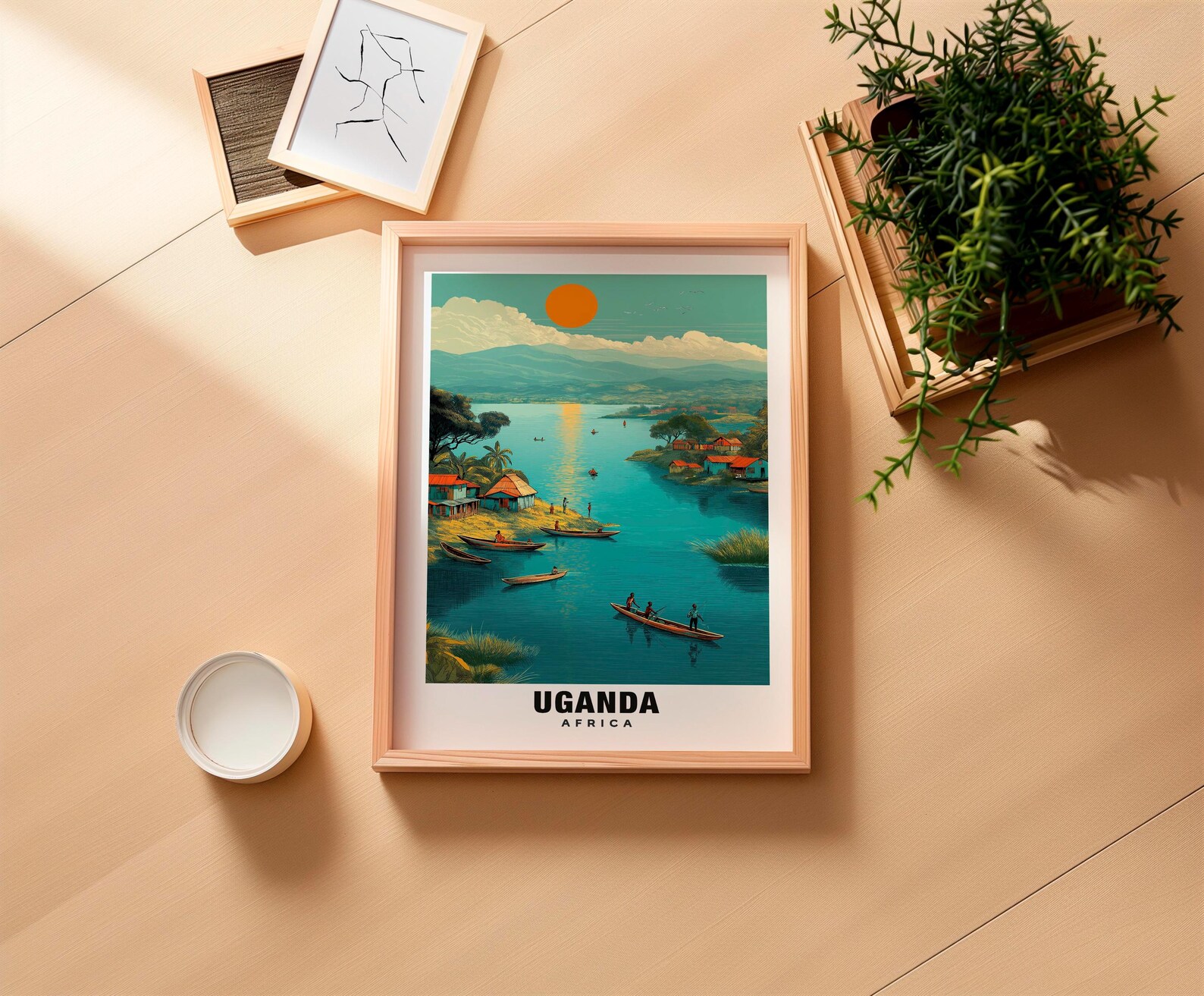 Kampala Art Print: Vibrant Uganda Travel Scene - Digital Download - Etsy