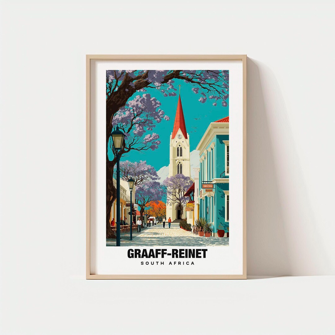 Graaff-reinet Scenic Poster - South Africa Karoo Landscape Art - Etsy