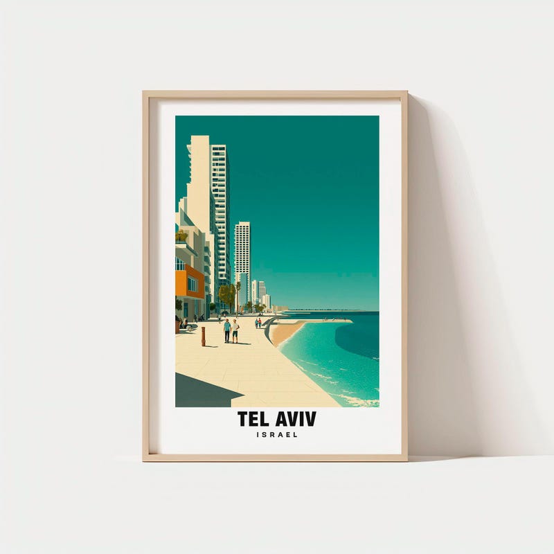 Tel Aviv Poster - Etsy