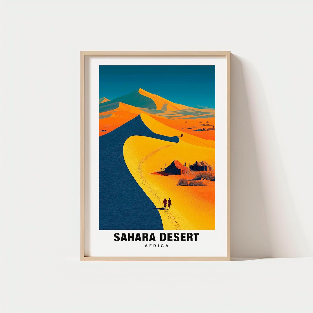 Sahara Desert Poster: Scenic Dunes and Sunset Views (printable Art) - Etsy