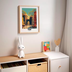 Pune Print – India Poster, Travel Art, Urban Scene, Cultural Views ...