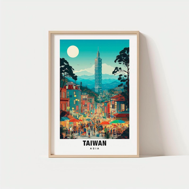 Taiwan Mountain Art - Etsy