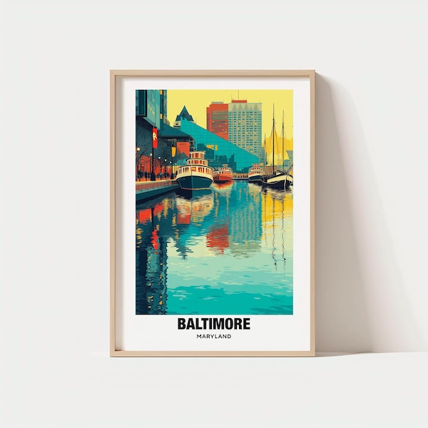Baltimore Travel Poster - Etsy