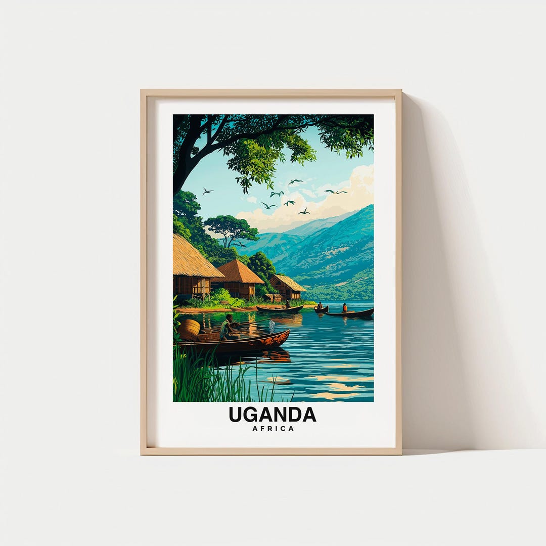 Uganda Poster, Kampala - Kampala Print, Uganda Travel Gift, Uganda Art ...