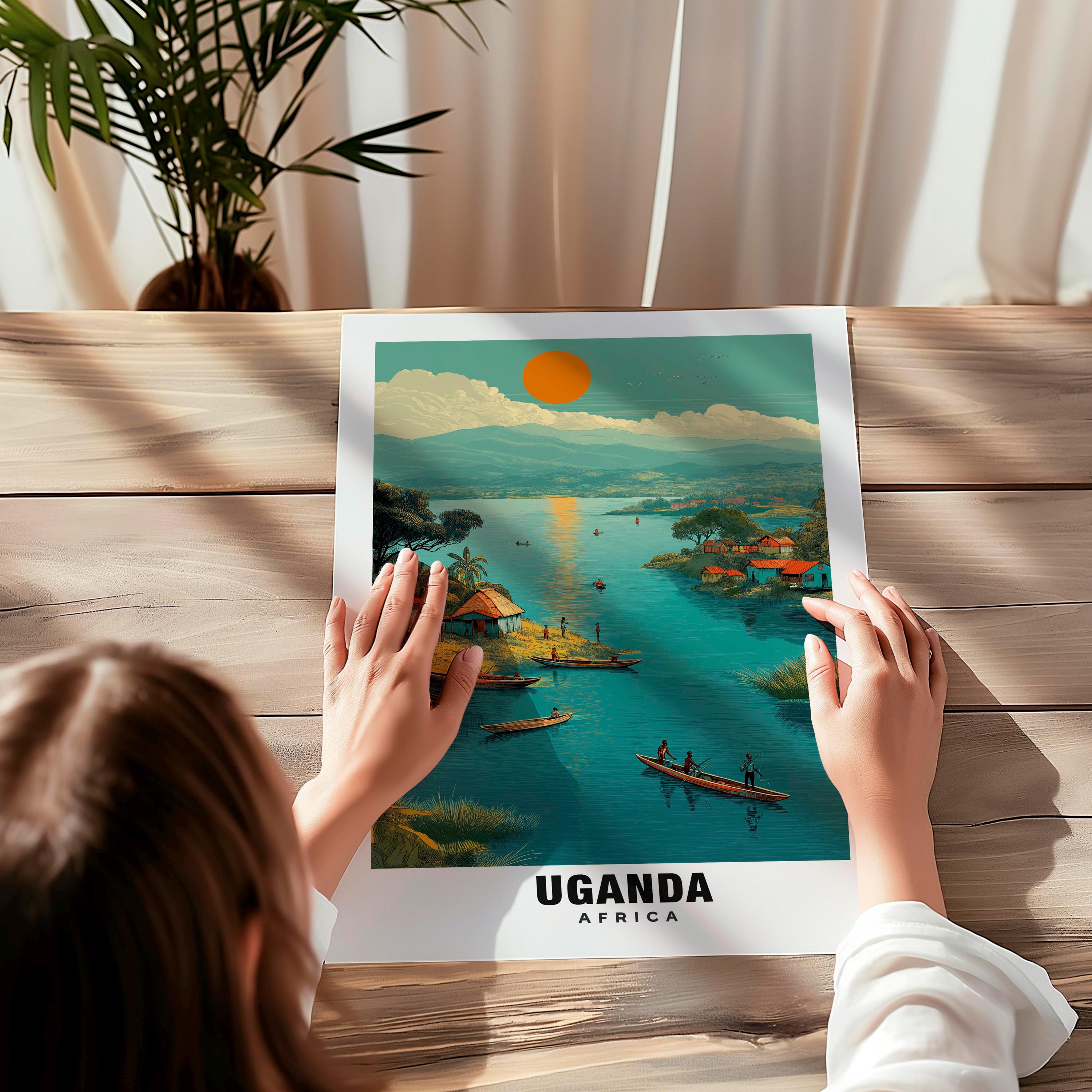 Kampala Art Print: Vibrant Uganda Travel Scene - Digital Download - Etsy