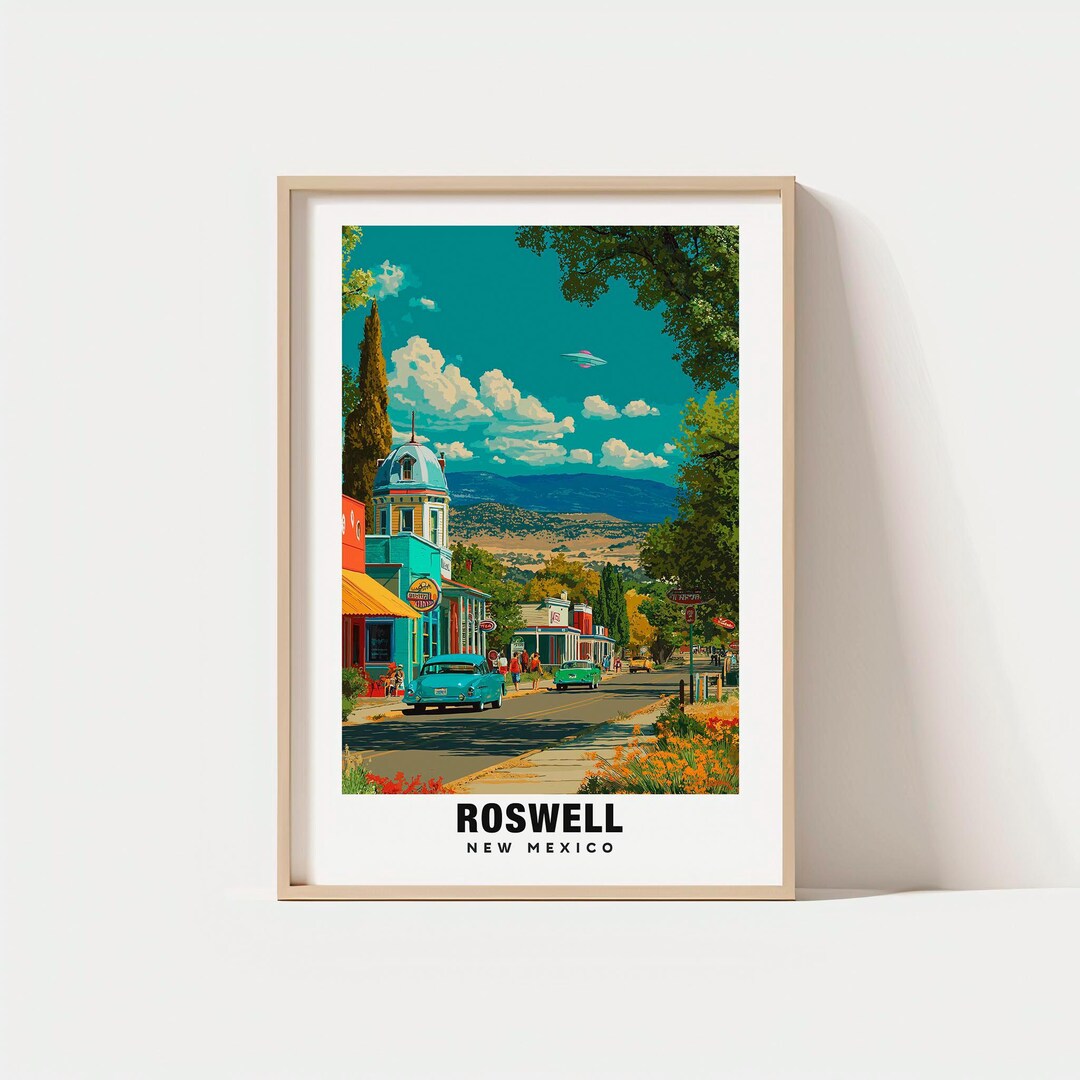 Roswell Print - New Mexico Poster, Roswell Views, Roswell Art, New ...