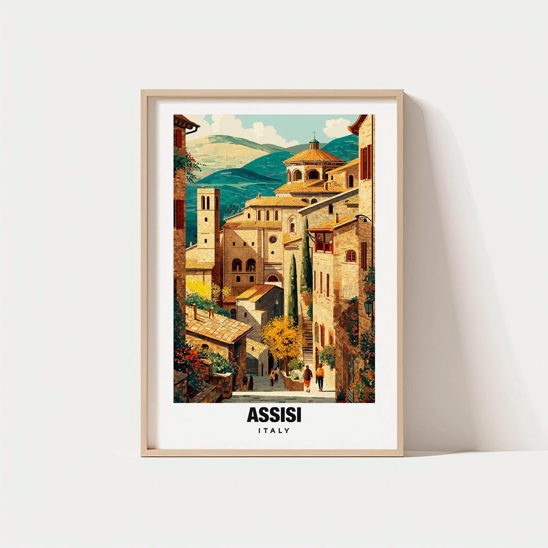 Assisi Print - Italy Poster, Assisi Views, Assisi Art, Italy Charm ...