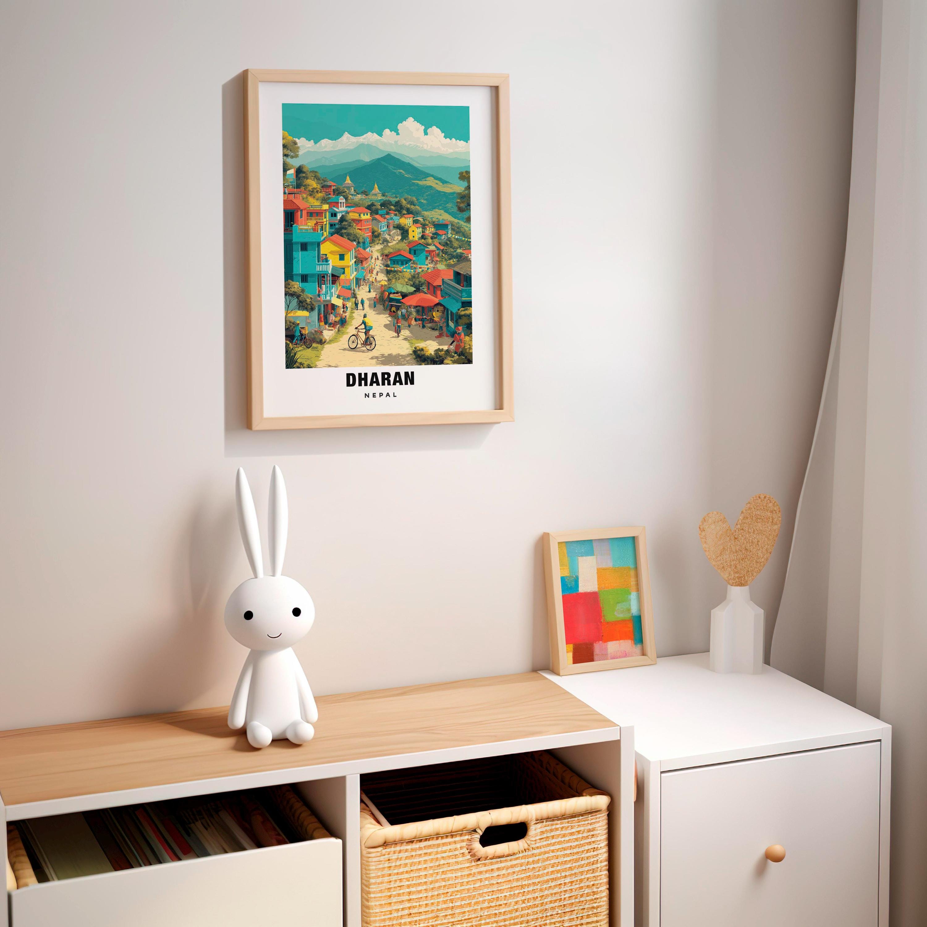 Dharan Cityscape Poster, Nepal Travel Art (digital Print) - Etsy