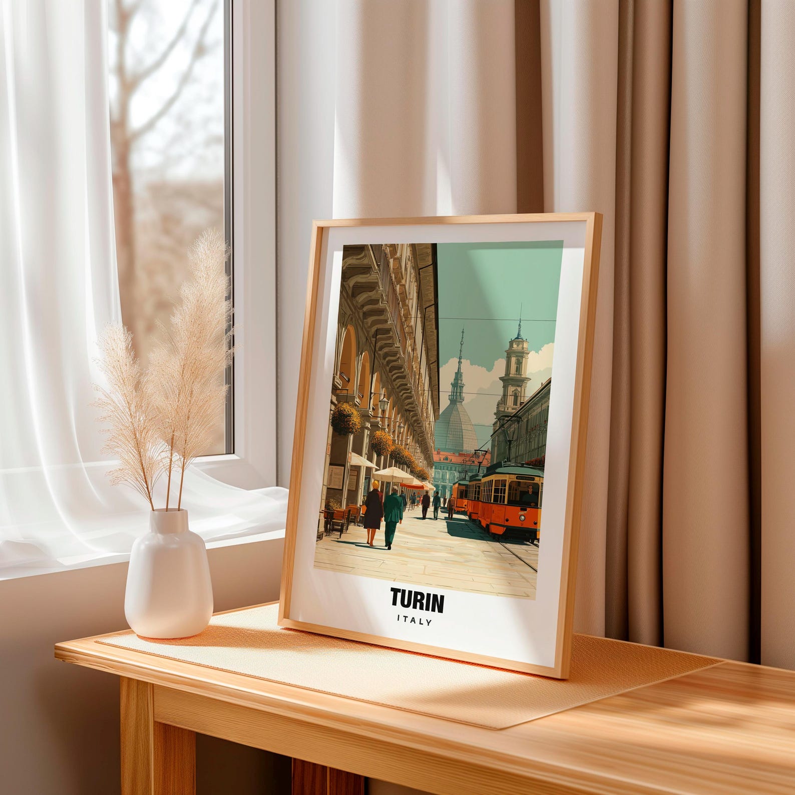 Turin, Italy Travel Print Wall Art, Turin - Italy City Print, Turin ...