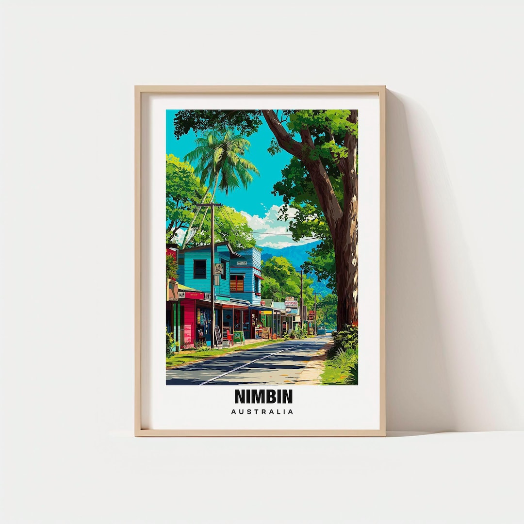 Nimbin Print - Australia Poster, Nimbin Views, Nimbin Art, Australia ...