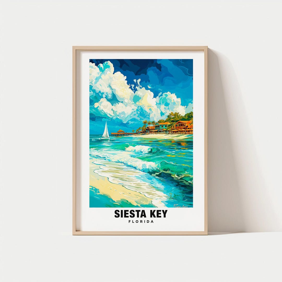 Siesta Key Print - Florida Poster, Siesta Key Views, Siesta Key ...
