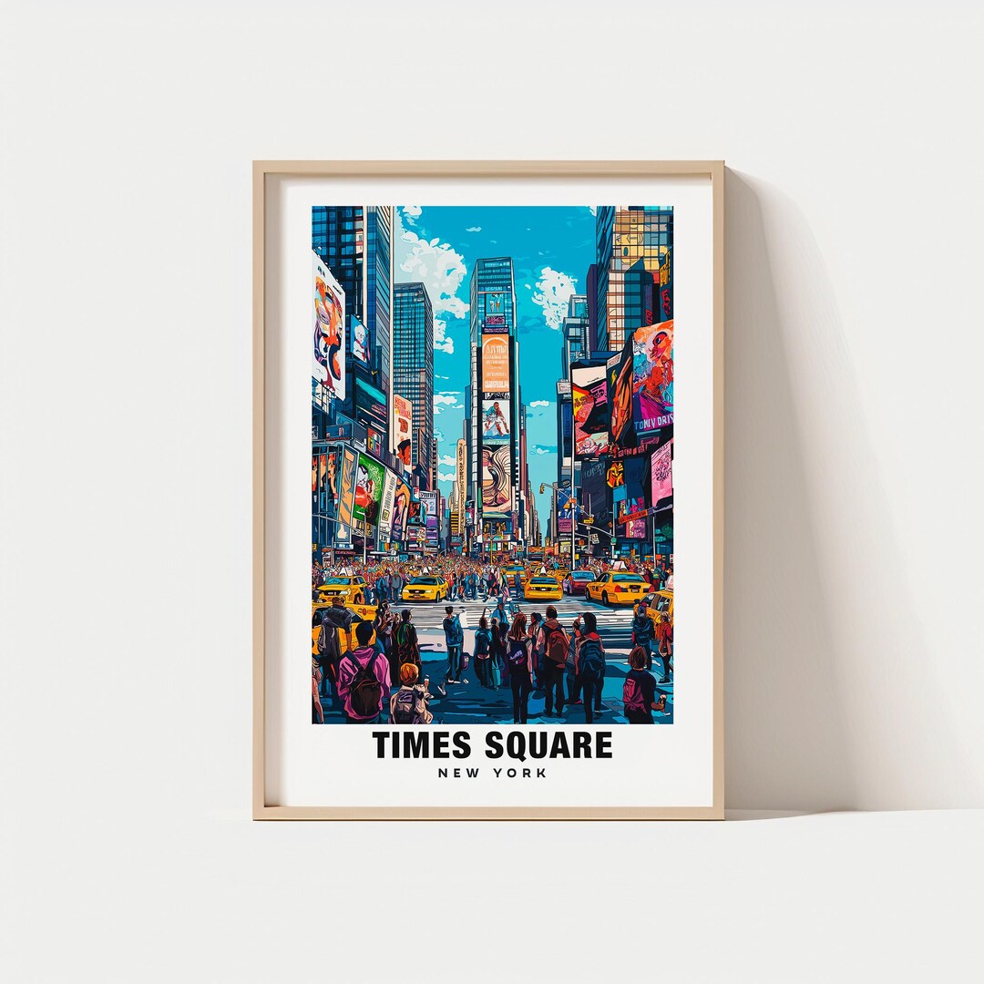 Times Square Print - New York Poster, Times Square Views, Times Square ...