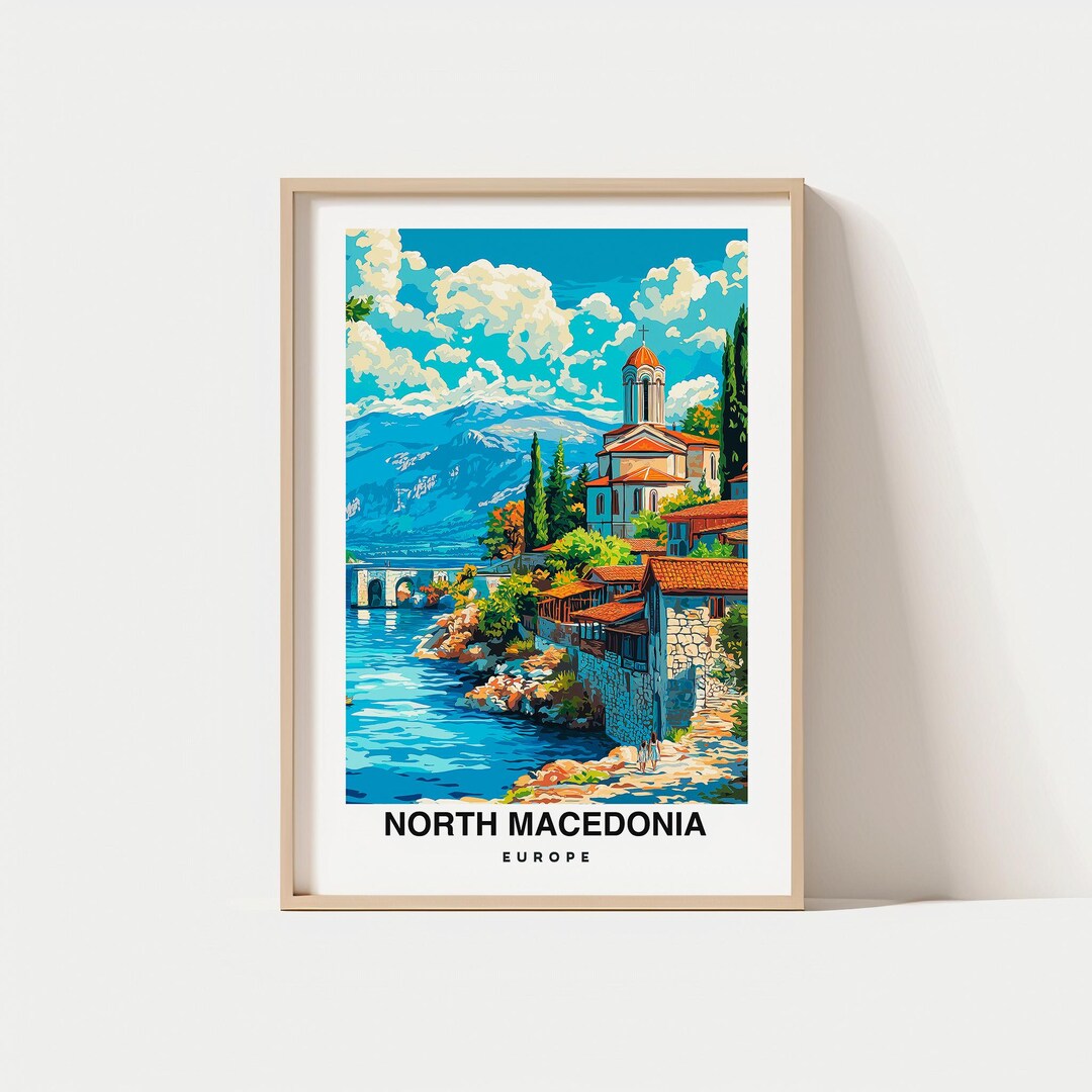 Macedonia Poster, Europe - Europe Print, Macedonia Travel Gift ...