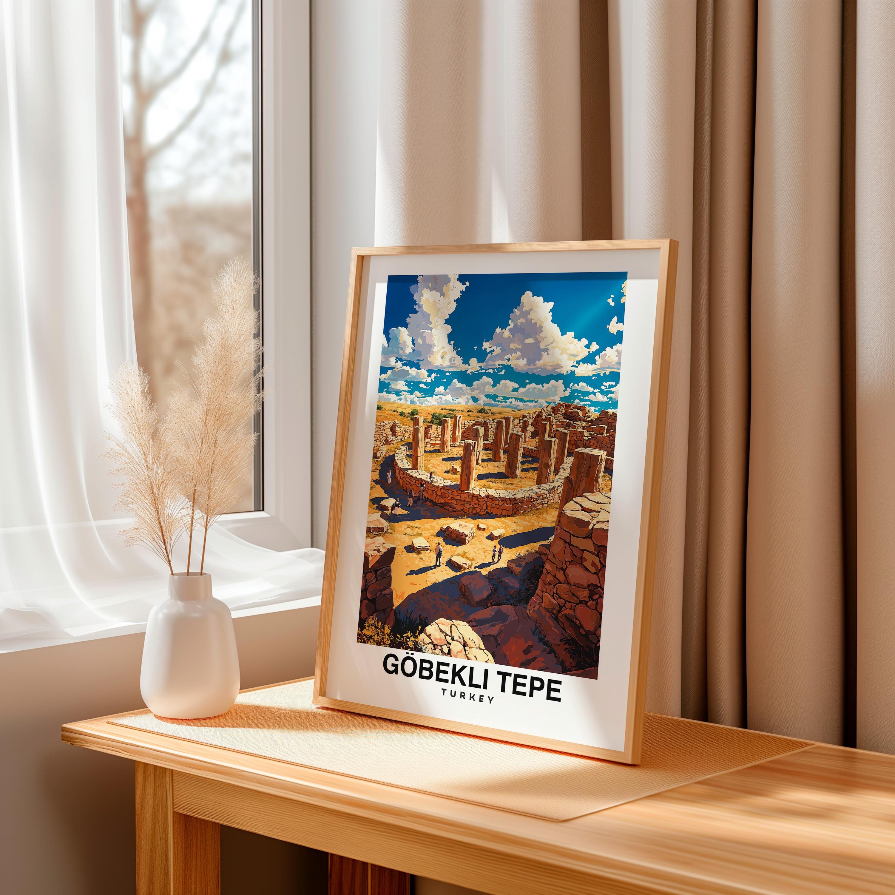 Göbekli Tepe Print - Turkey Poster, Travel Wall Art, Historical Print ...